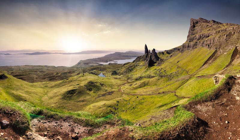 Old Man of Storr Rock Formation at Isle of Skye, Scotland Stock Image ...
