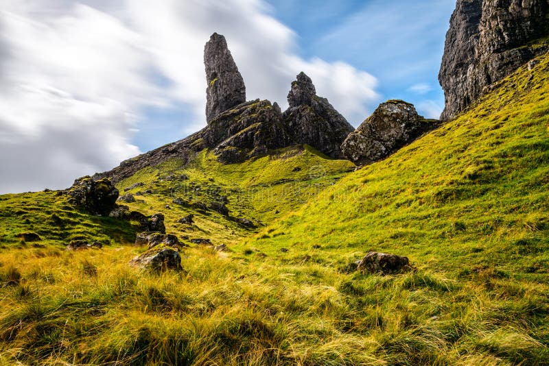 Old Man of Storr and the Storr Stock Photo - Image of landscape, travel ...