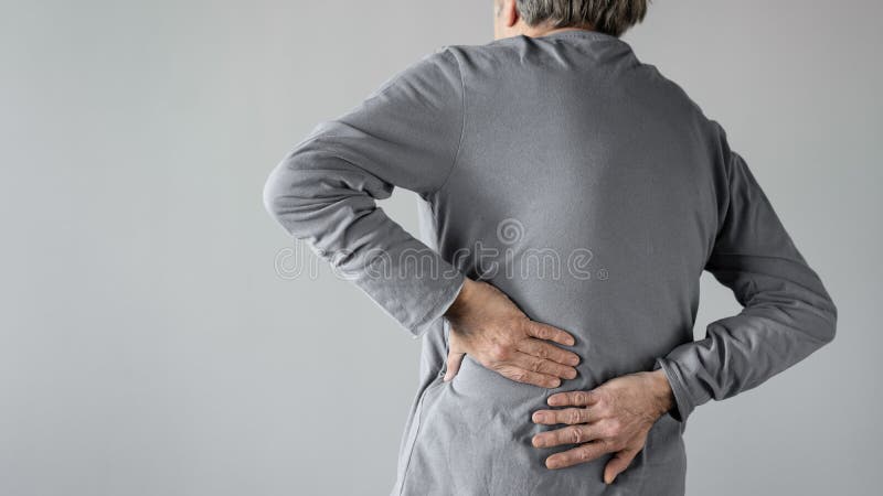 Old Man Suffering from Back Pain Stock Photo - Image of backache ...