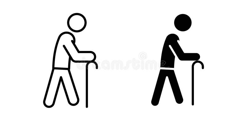 Stick Figure Old Woman Stock Illustrations – 587 Stick Figure Old Woman ...