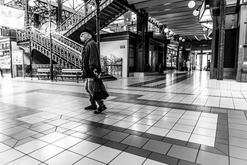 Alone - Not Knowing Where To Go Editorial Photo - Image of market, hall ...