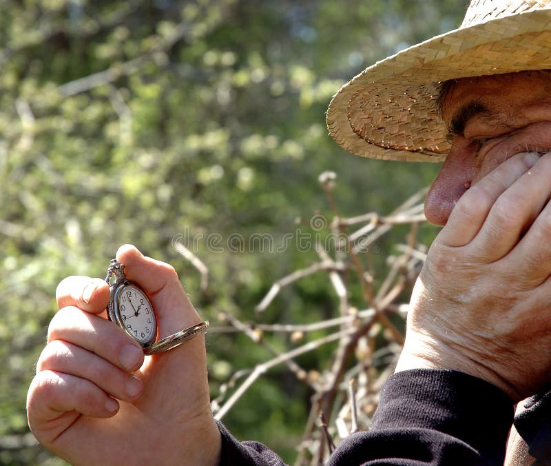 Old man and time stock image. Image of paste, hunter - 11681233