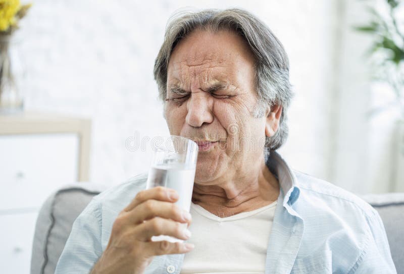 Old Man with Tooth Sensitivity Stock Photo - Image of health, elderly ...