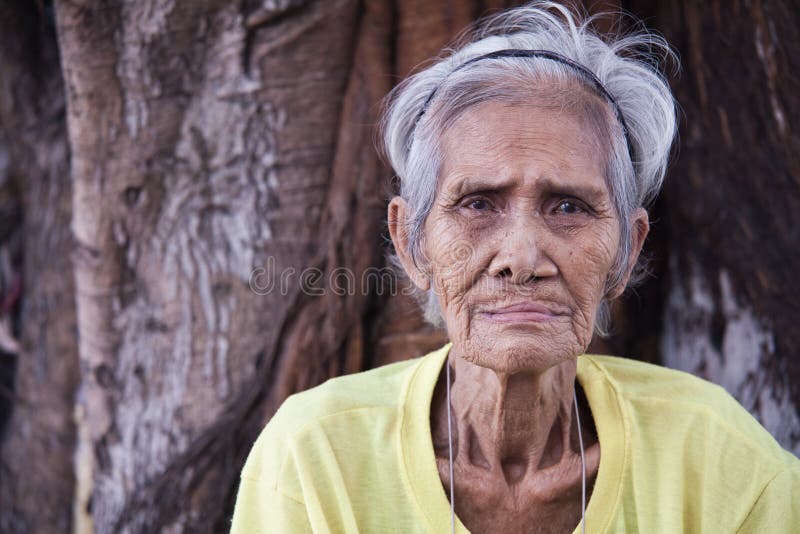 Old Man and the Tree - Philippines Editorial Stock Photo - Image of ...
