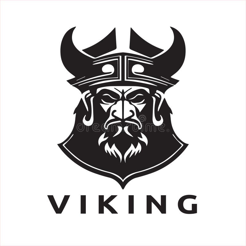 Old Man Viking Logo Design. Stock Vector - Illustration of element ...