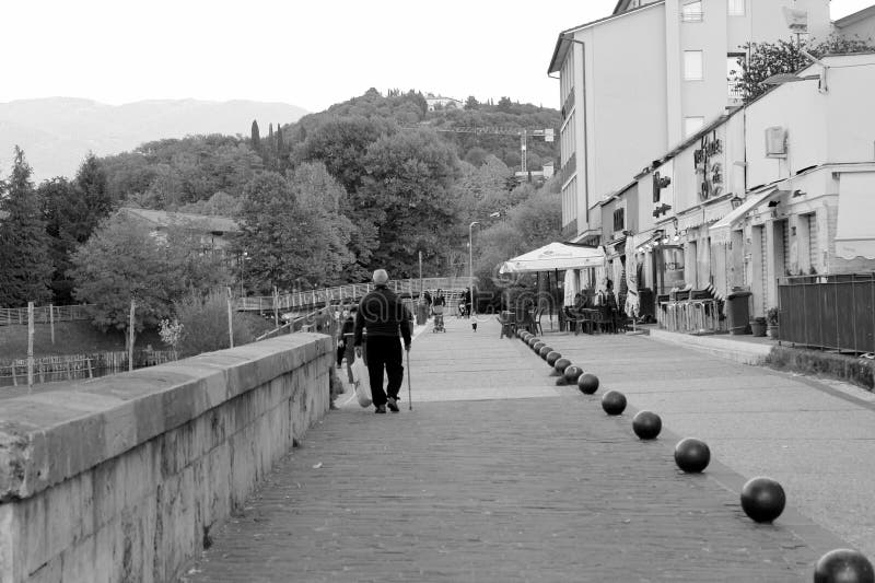 Old Man Walking Alone in the Street Editorial Photo - Image of elderly ...