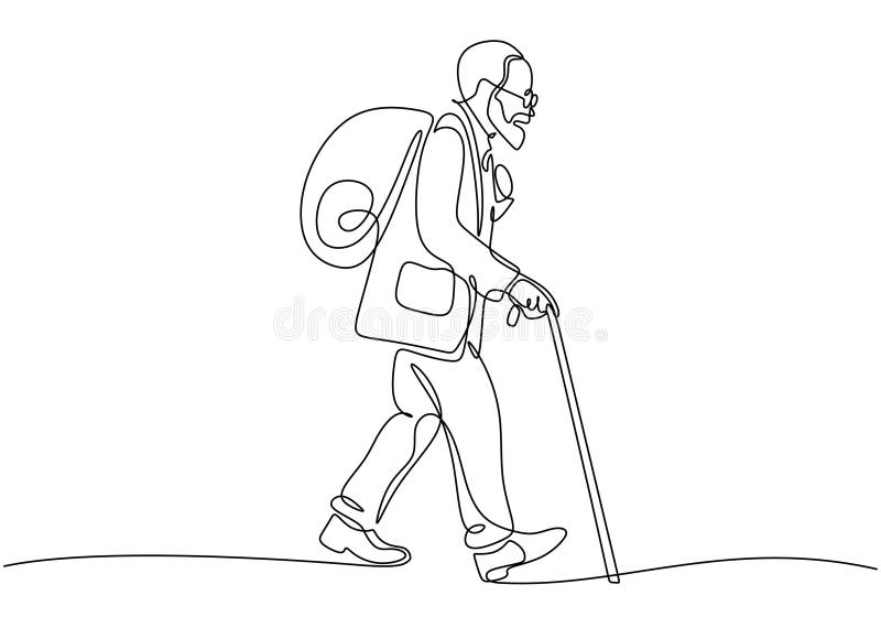 Old Man Lineart Stock Illustrations – 4,413 Old Man Lineart Stock ...