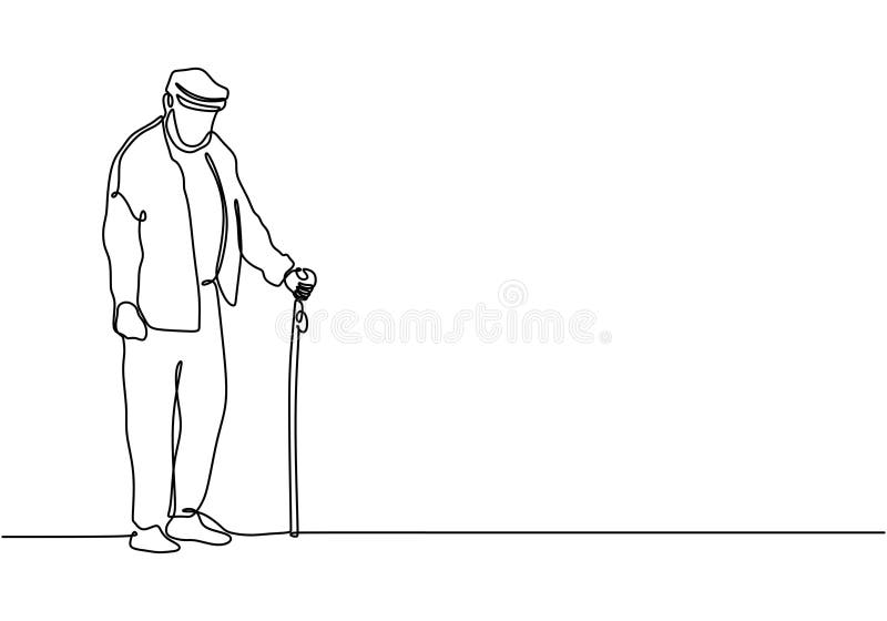One Single Line Drawing Walking Stock Illustrations – 891 One Single ...