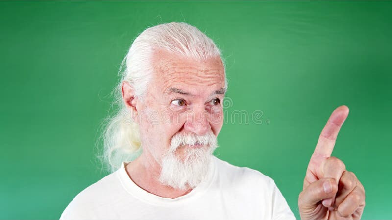 Old Man is Warning with His Finger Stock Photo - Image of caucasian ...