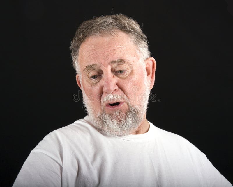 Old Bearded Man Laughing stock image. Image of eyes, laugh - 4888899