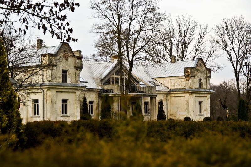 Old manor stock image. Image of building, autumn, manor - 65675193