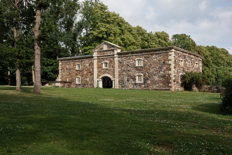 Old manor ruins stock image. Image of muhu, stone, stones - 21700263
