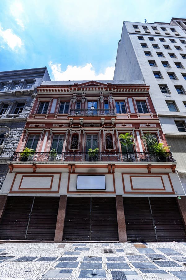 Old Mansion on Downtown Sao Paulo, Brazil Stock Photo - Image of angle ...