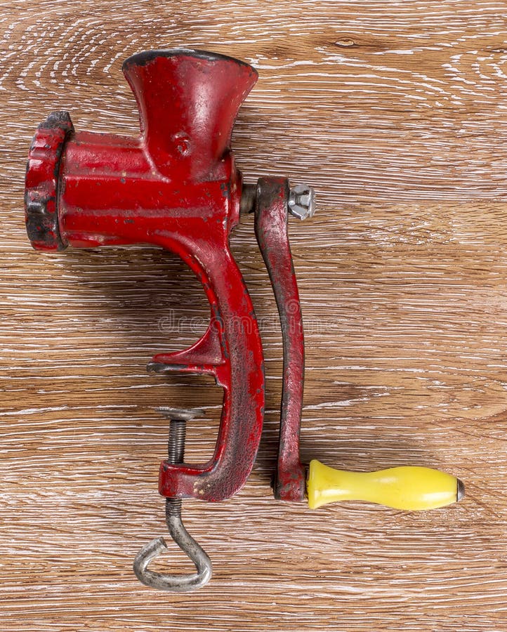 Old Manual Meat Grinder Unassembled Stock Image - Image of grinder ...