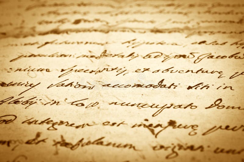 Old manuscript stock photo. Image of abstract, calligraphy - 24928828