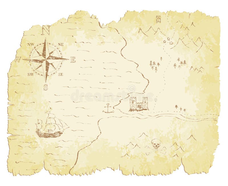 Treasure Map Ripped Stock Illustrations – 541 Treasure Map Ripped Stock ...