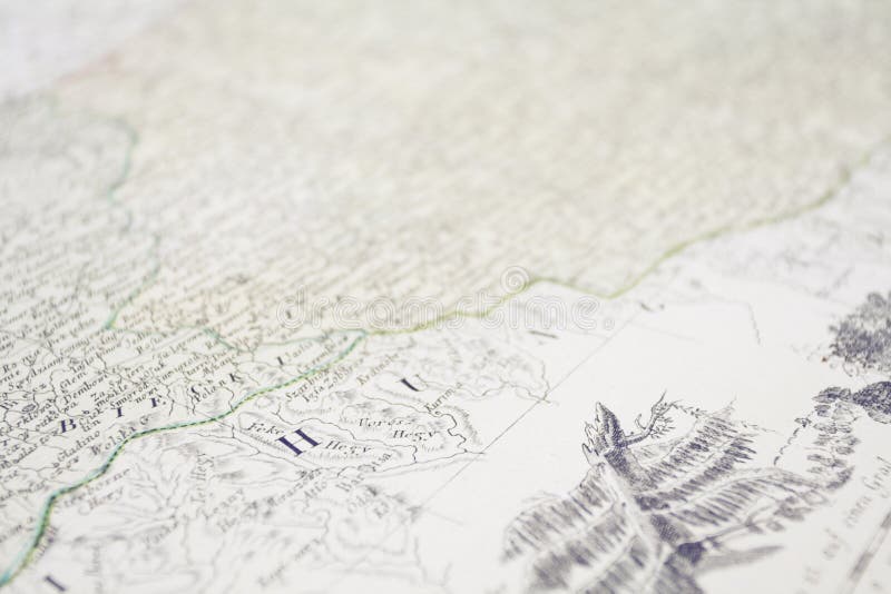 Old-map stock image. Image of initial, decorative, antiquarian - 5027303