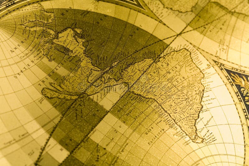 Old Explorer s Map stock image. Image of africa, geography - 10700289