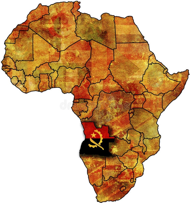 Old map angola stock illustration. Illustration of paint - 207025783