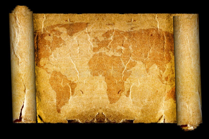 A Old Map on the Black Backgrounds Stock Image - Image of board, east ...