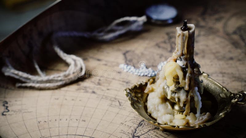 Old map and other stuff stock video. Video of antique - 84194301