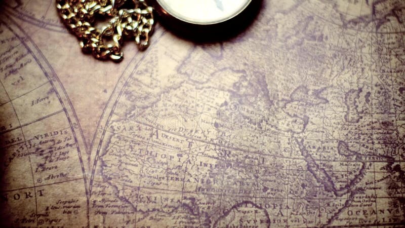 Old map and other stuff stock video. Video of antique - 84194301
