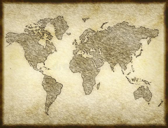 Old map parchment paper stock vector. Illustration of desktop - 3293835