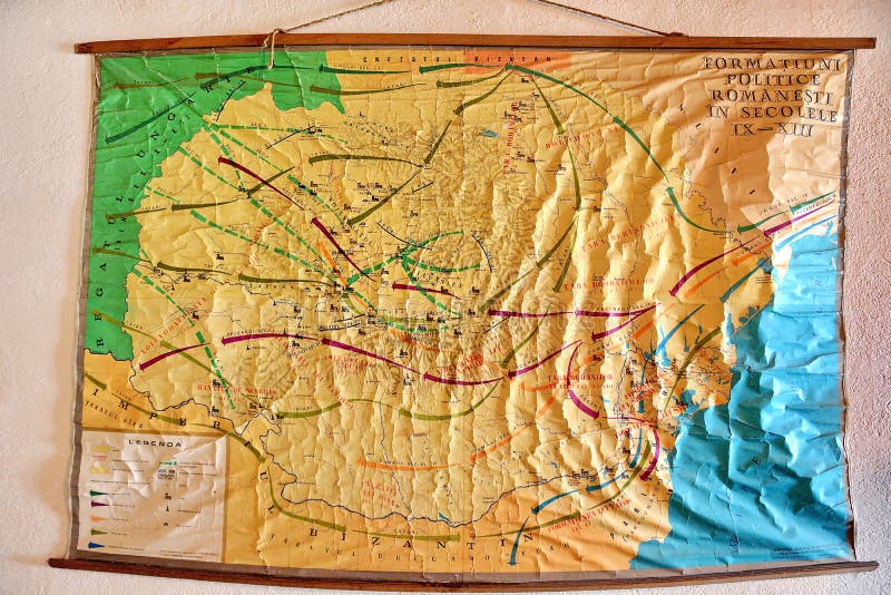 Old Map editorial image. Image of route, romanian, wind - 72854120