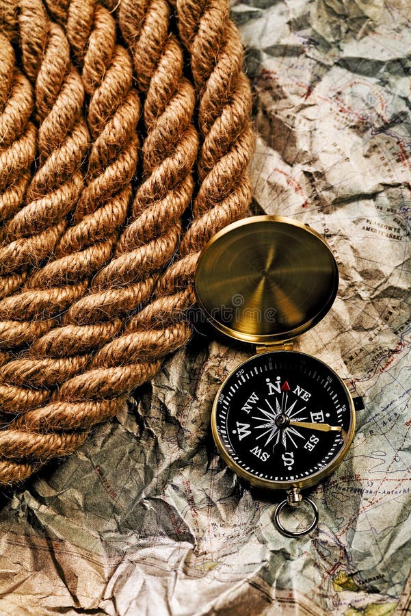 Old map & Rope stock image. Image of continent, communication - 6886365
