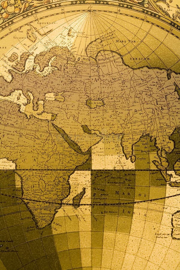 Old world map stock illustration. Illustration of tattered - 14562228