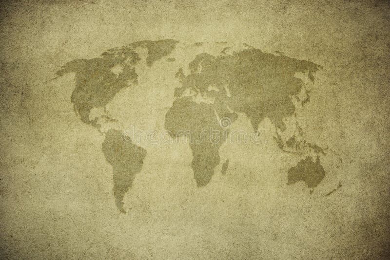 Old Map of the World in Grunge Style. Perfect Vintage Background Stock ...
