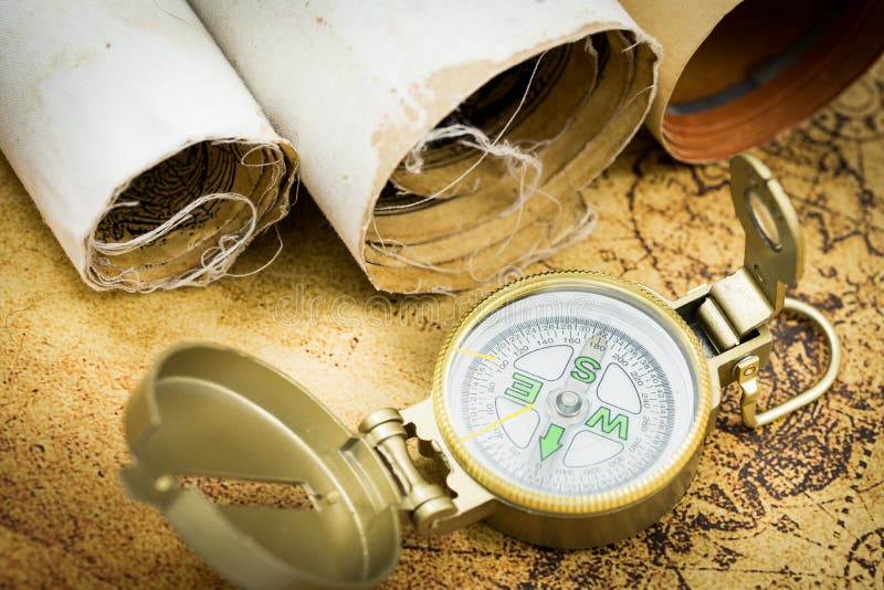 Old Maps with a Compass. the Concept of Expeditions and Travel ...