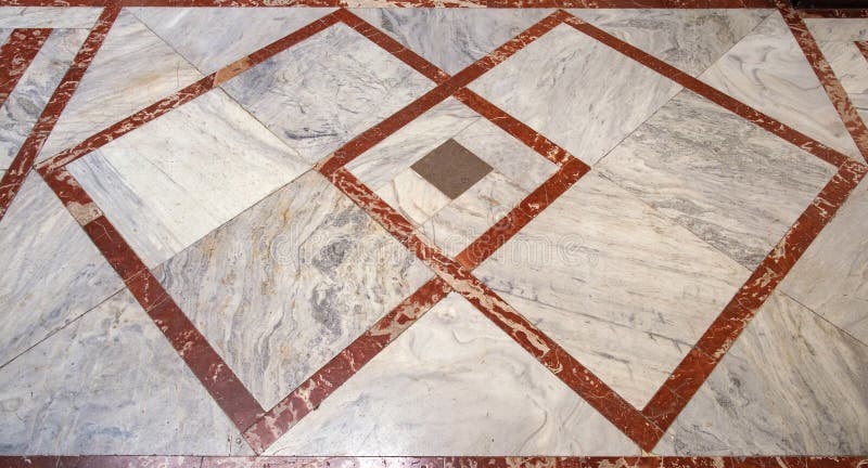 Old Geometric Pattern Surface of Marble Floor Stock Photo - Image of ...