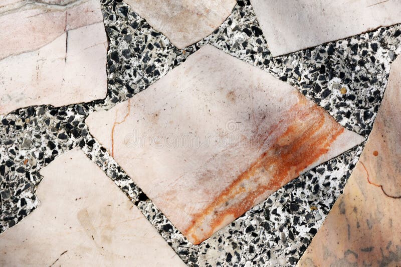 Old Marble Table Top with Small Pebbles Stock Photo - Image of elegance ...