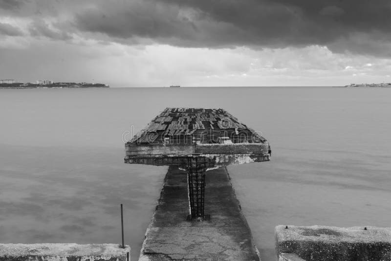 Old marina stock photo. Image of marina, concrete - 127246558