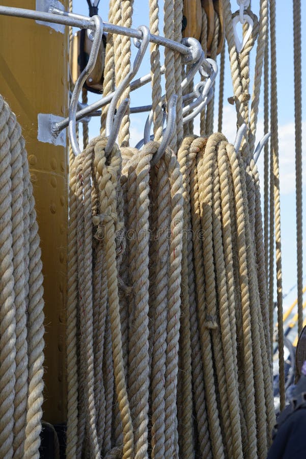 Old marine rope stock photo. Image of material, background - 78210300