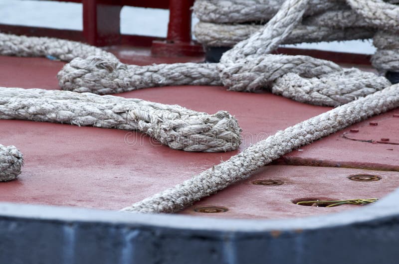 Old marine rope stock image. Image of brown, diagonal - 84533349