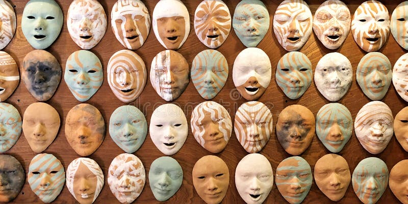 Wall Different Emotional Masks Stock Photos - Free & Royalty-Free Stock ...