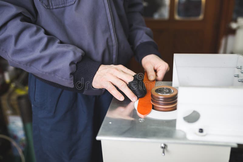 Old master on his work stock image. Image of craftsman - 121724195