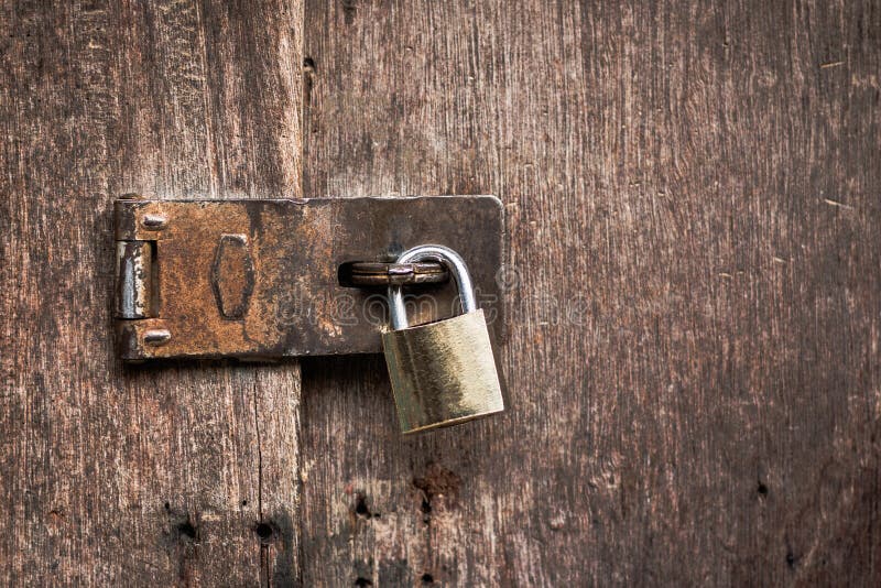 Old Master Key Rusty Lock Wooden Door. Stock Photo - Image of antique ...