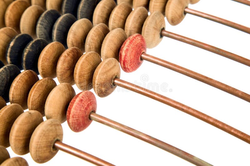 Old Mathematical Calculator Abacus Stock Image - Image of financial ...