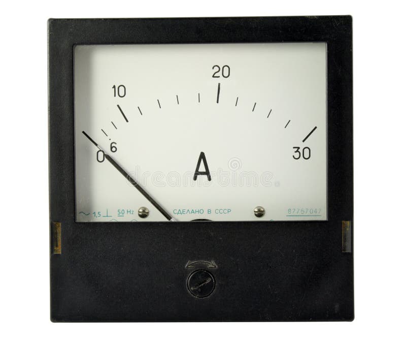Old measuring device stock image. Image of wired, pointer - 14276527