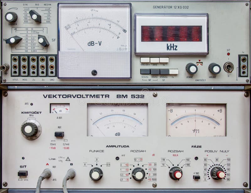 Old Measuring Device with Analog Measuring Indicator Stock Photo ...