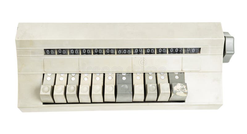 Old Mechanical Blood Cell Counter Isolated Stock Image - Image of ...