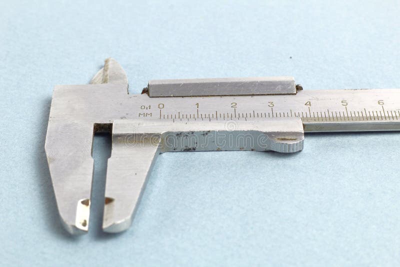 Old Mechanical Caliper. Scale on the Body of the Measuring Device ...