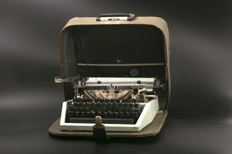 Old Mechanical Typewriter of the 19th Century Stock Image - Image of ...