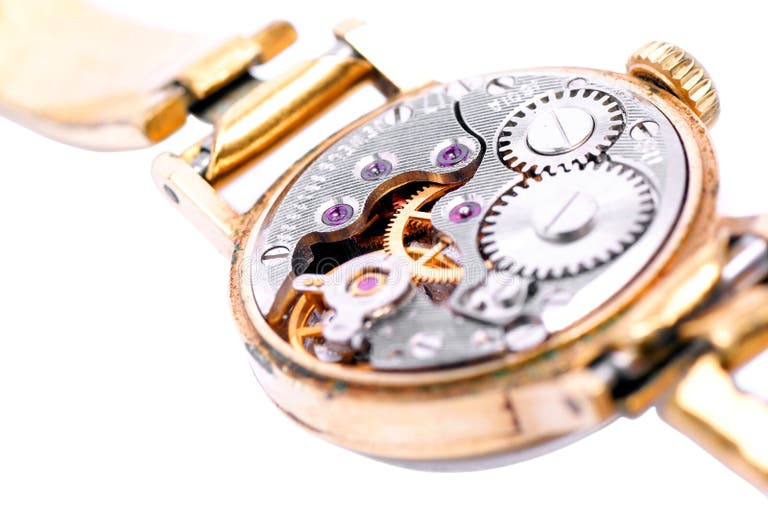 Old mechanical watches. stock photo. Image of gold, circulation - 16633174
