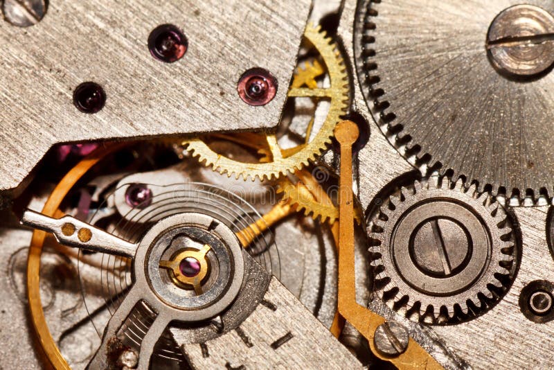 Vintage gears mechanism stock image. Image of retro, vintage - 8274001