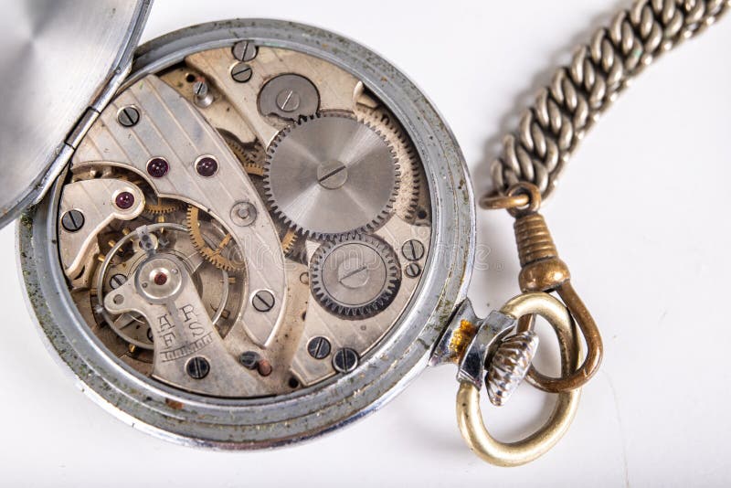 Old Mechanism of an Analog Watch. Modes and Mechanisms of the Precision ...