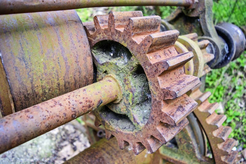 Old mechanism gears stock photo. Image of mechanism, connection - 72876354